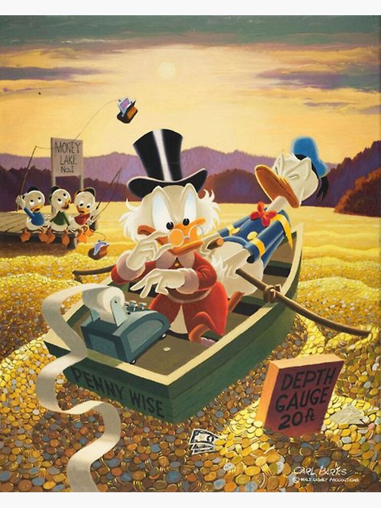 "Scrooge McDuck" Sticker for Sale by GEK-NERD | Redbubble