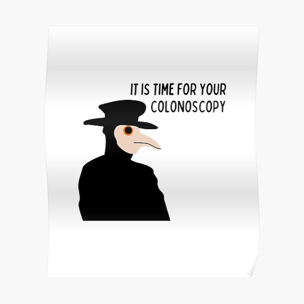 Póster «Doctor de la peste de colonoscopia que realiza una colonoscopia ...