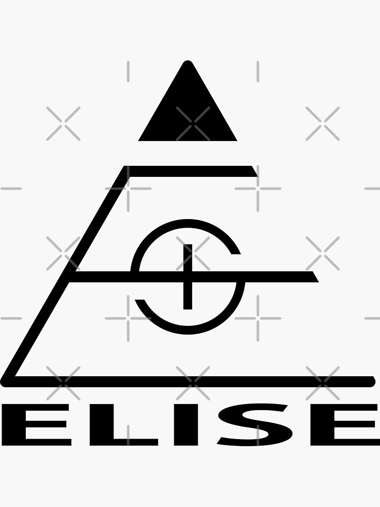 "Monogram logo Elise drawing" Sticker for Sale by Blondiabshop | Redbubble