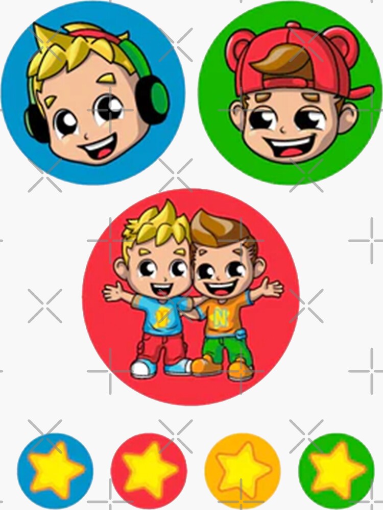 "vlad and niki" Sticker for Sale by Elza-Steuber | Redbubble