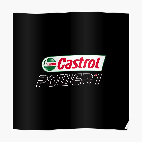 "Castrol Power1 Oil" Poster for Sale by audreymarkonah | Redbubble