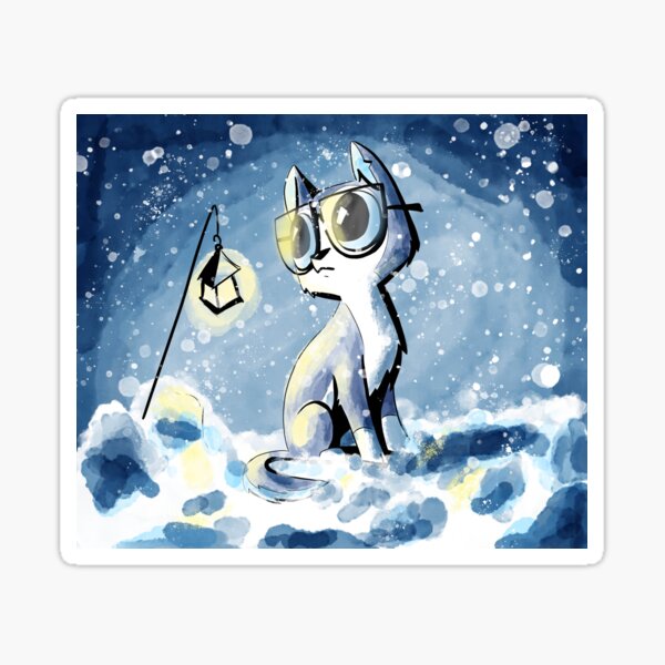 "Slush the snow dog" Sticker for Sale by IcyDicyArt | Redbubble
