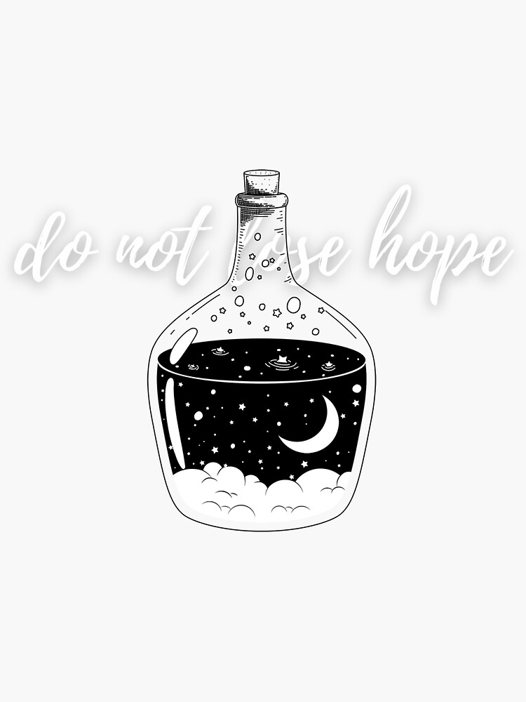 "do not lose hope " Sticker for Sale by worldbigspace | Redbubble