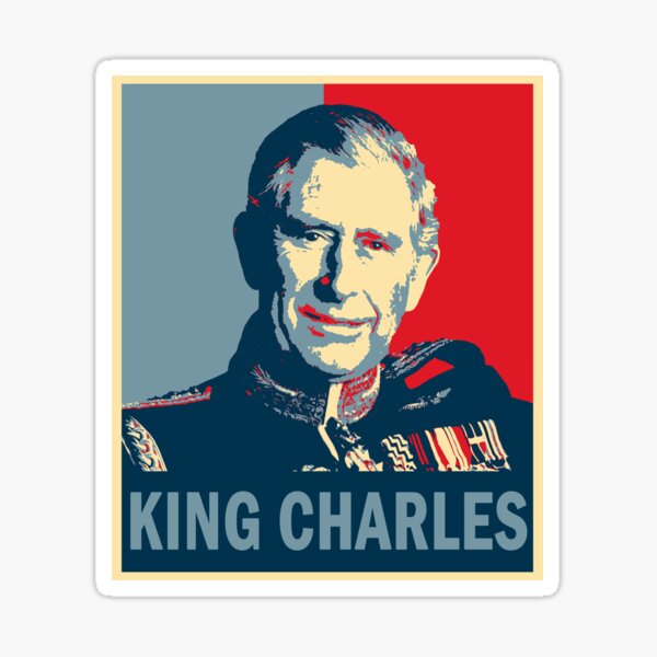 "King Charles III" Sticker for Sale by ValentinaHramov | Redbubble
