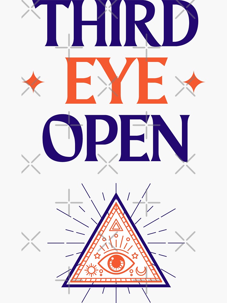 " Third eye open" Sticker for Sale by Zeetube | Redbubble
