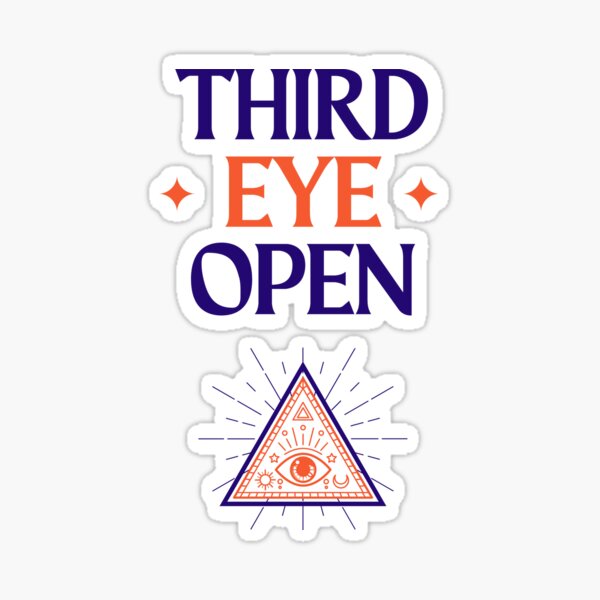 " Third eye open" Sticker for Sale by Zeetube | Redbubble
