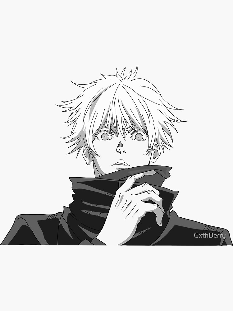 "Gojo" Sticker for Sale by GxthBerry | Redbubble