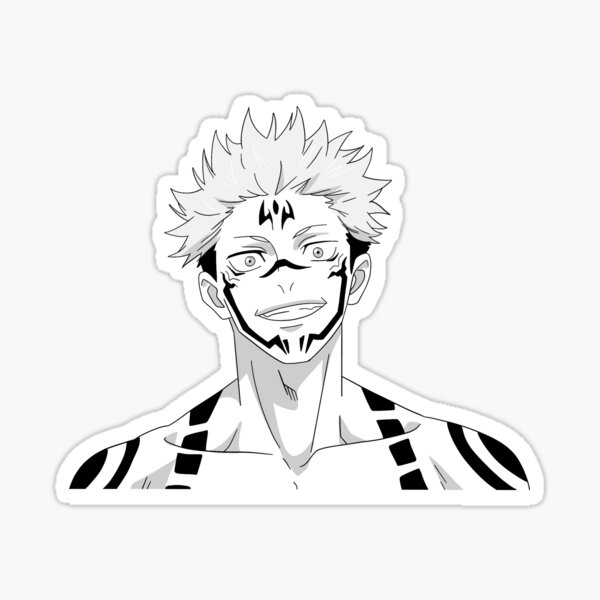"Sukuna" Sticker for Sale by GxthBerry | Redbubble