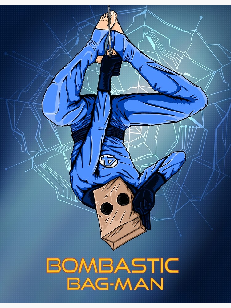 "Bombastic Bag Man!" Art Print by GubbyDesign | Redbubble
