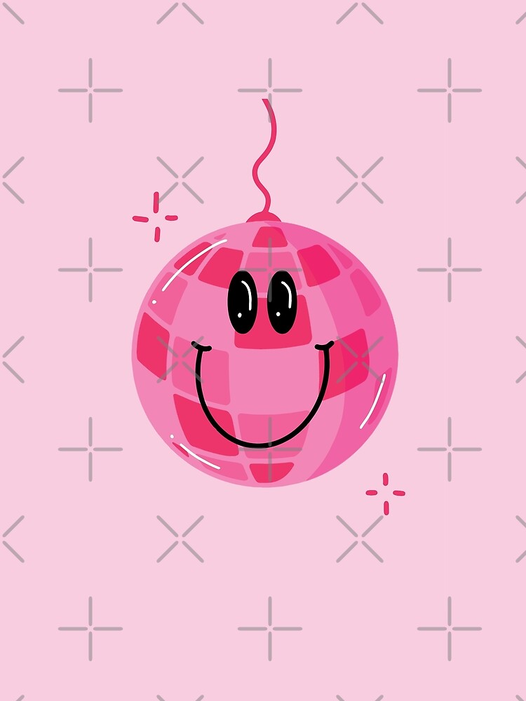 "Y2k disco smiley face " T-shirt for Sale by laurennassii | Redbubble ...