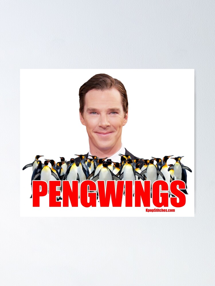 "PENGWING Benedict Cumberbatch Penguins" Poster for Sale by dubukat ...