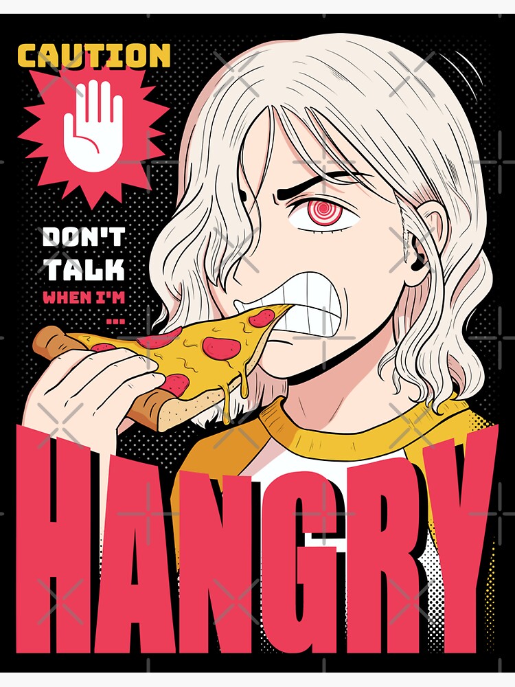 "Hangry" Sticker for Sale by CatalinasCanvas | Redbubble