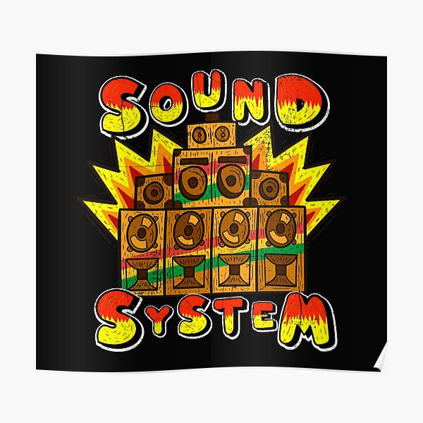 "Sound System Reggae Jamaican Music Lovers Gift Idea" Poster for Sale ...