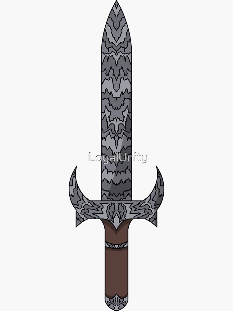 "Damascus Sword Sticker" Sticker for Sale by LoyalUnity | Redbubble
