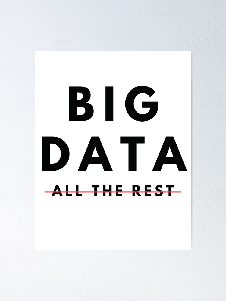 Póster «Big data, meme científico de datos, análisis de datos» de T ...