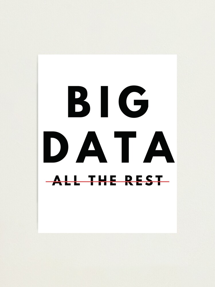 Lámina fotográfica «Big data, meme científico de datos, análisis de ...