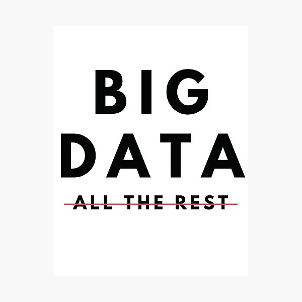 Lámina fotográfica «Big data, meme científico de datos, análisis de ...