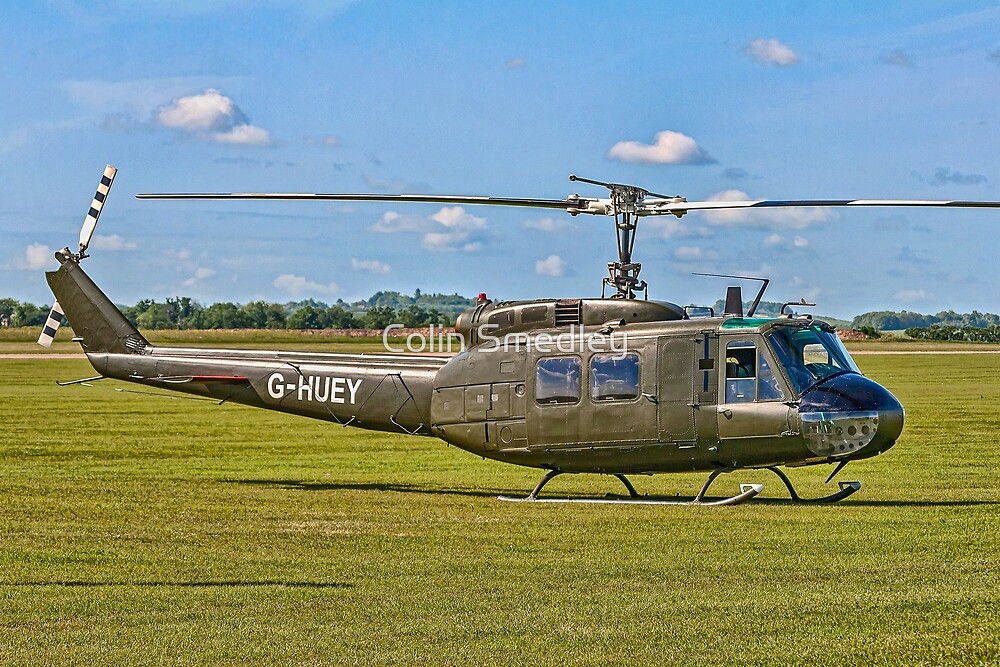 "Bell UH-1H Iroquois AE-413 G-HUEY" by Colin Smedley | Redbubble