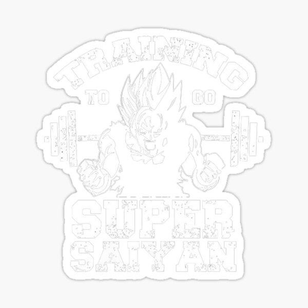 Training To Go Super Saiyan Sticker For Sale By Grisart Redbubble