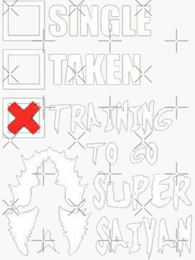 Training To Go Super Saiyan Sticker For Sale By Grisart Redbubble