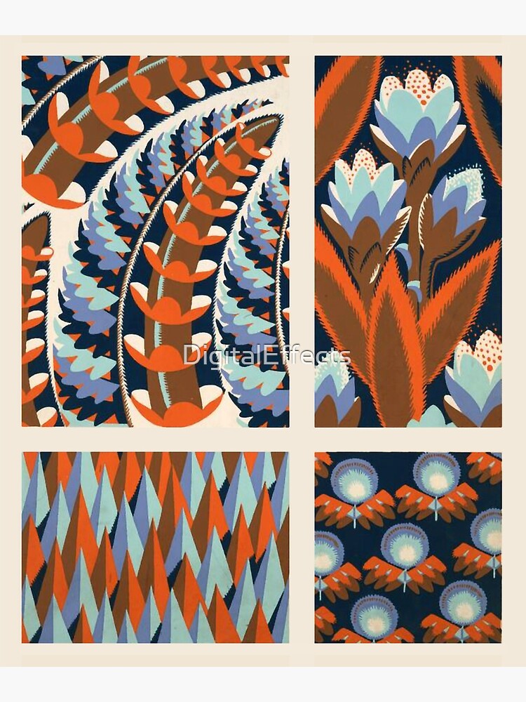 Art Deco Geometric Patterns Poster For Sale By Digitaleffects Redbubble