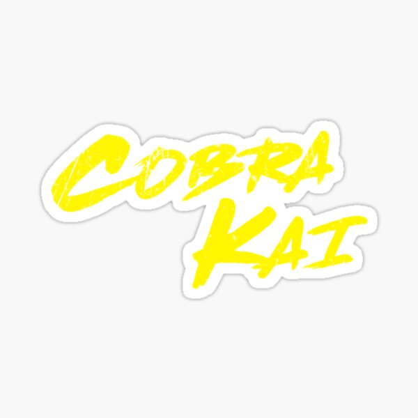 "Cobra Kai" Sticker for Sale by clamentine | Redbubble