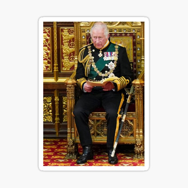 "king charles 3rd england" Sticker for Sale by monstersart1 | Redbubble