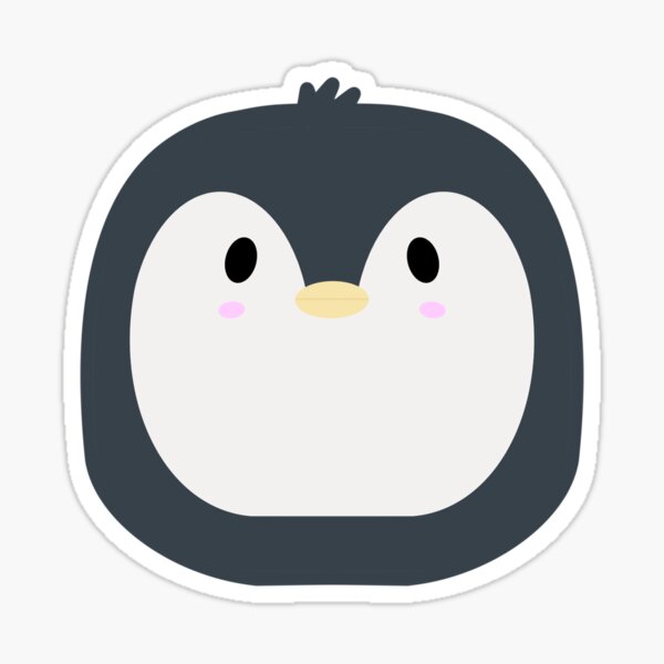 "Kawaii Penguin Blushing " Sticker for Sale by shindeku | Redbubble