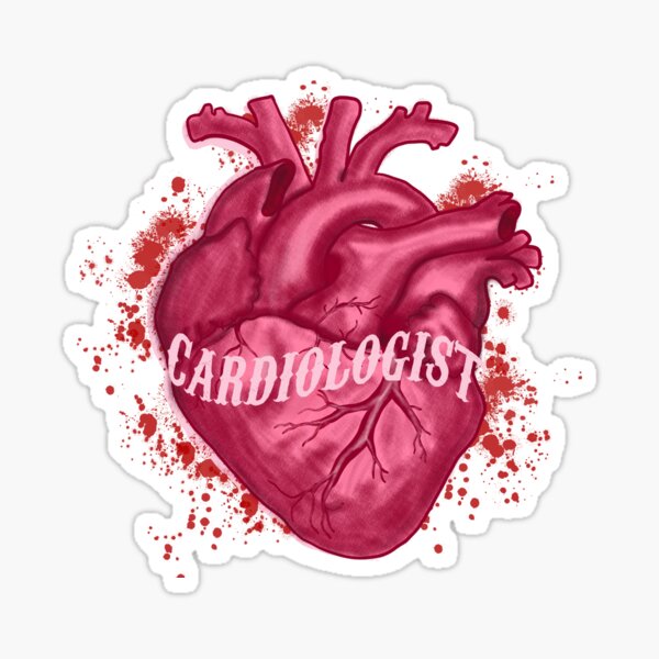 "cardiologist" Sticker for Sale by captains-pride | Redbubble