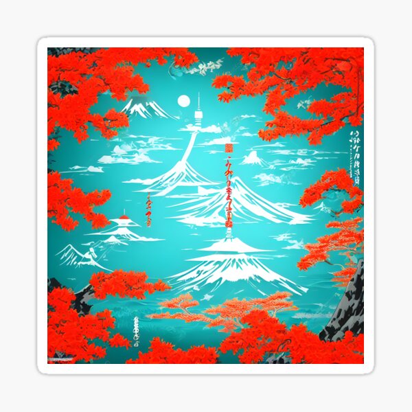 "Classic Japan Art " Sticker for Sale by Art-of-AI | Redbubble