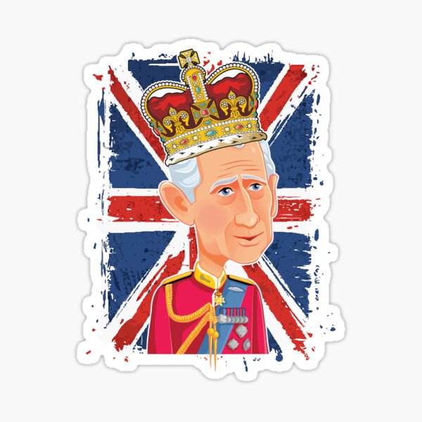"King Charles III of United Kingdom flag coronation Gift 2022 - White ...