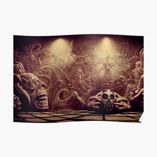 "lucha libre wrestling ring horror ai generated art" Poster for Sale by ...