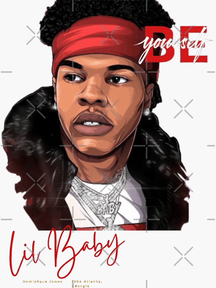 " Lil Baby Be yourself drawing" Sticker for Sale by JessicaReho007 ...