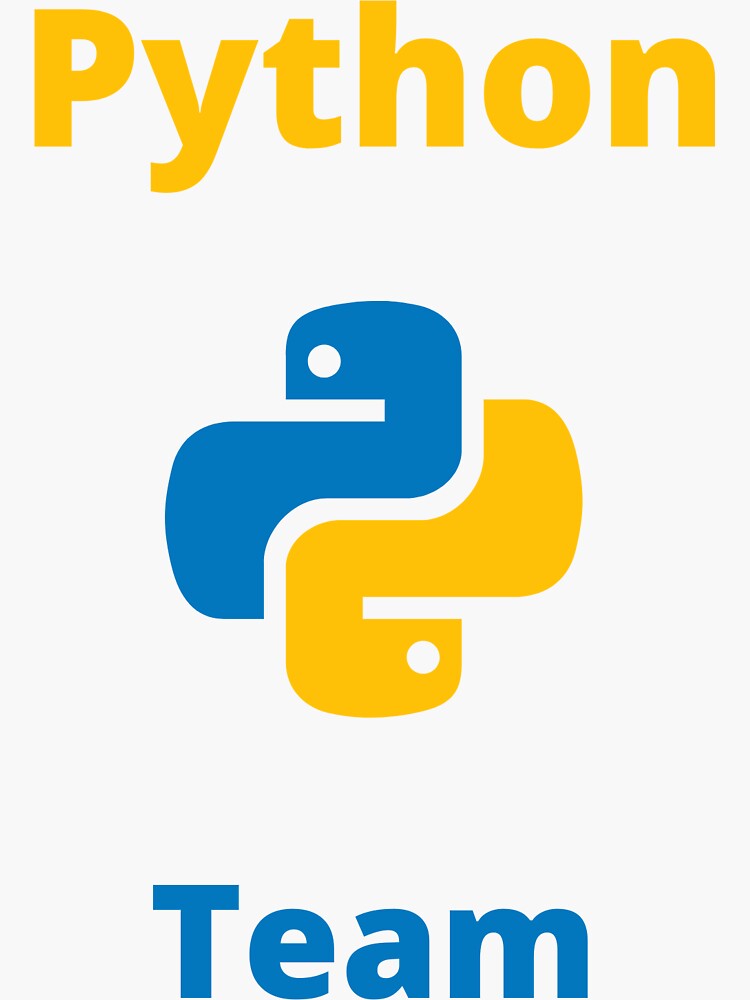 "Python Team for Coding new T-shirt 2023" Sticker for Sale by Pi-Store ...