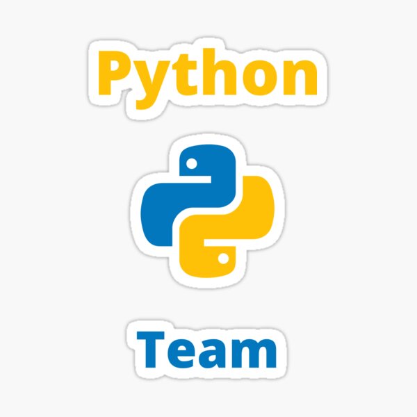 "Python Team for Coding new T-shirt 2023" Sticker for Sale by Pi-Store ...