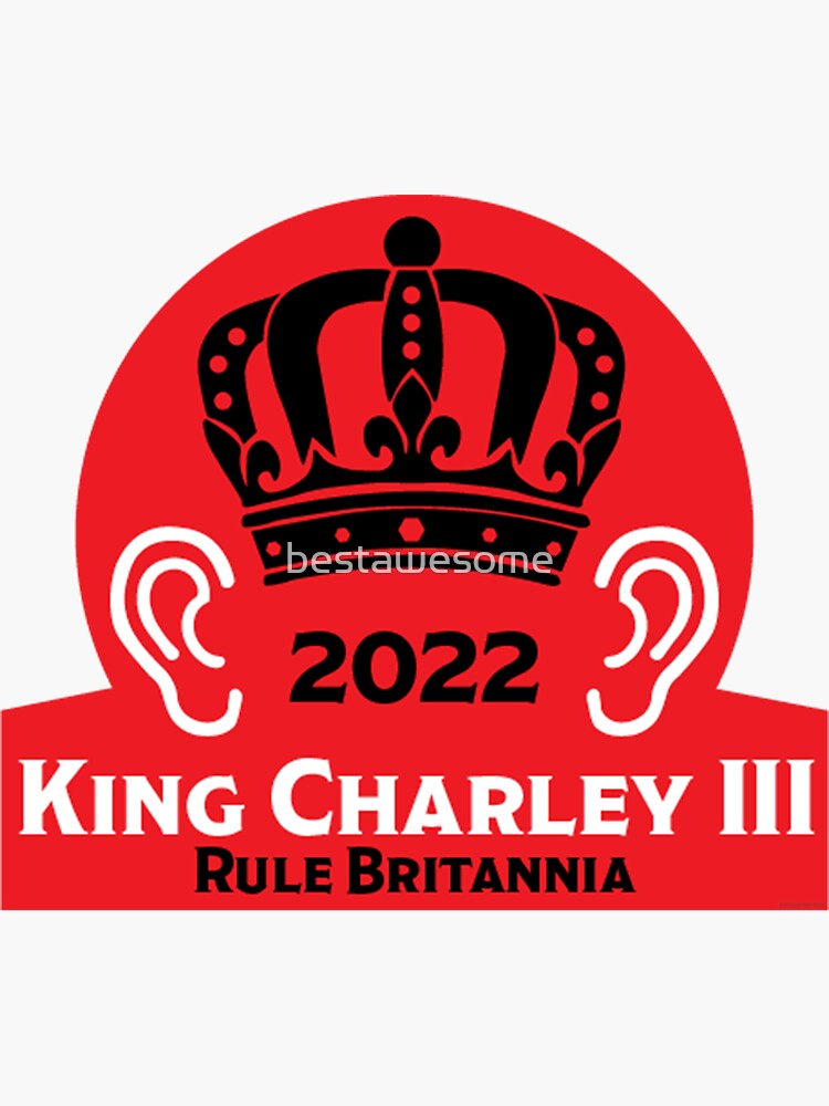 "King Charles III British King Souvenirs" Sticker for Sale by ...