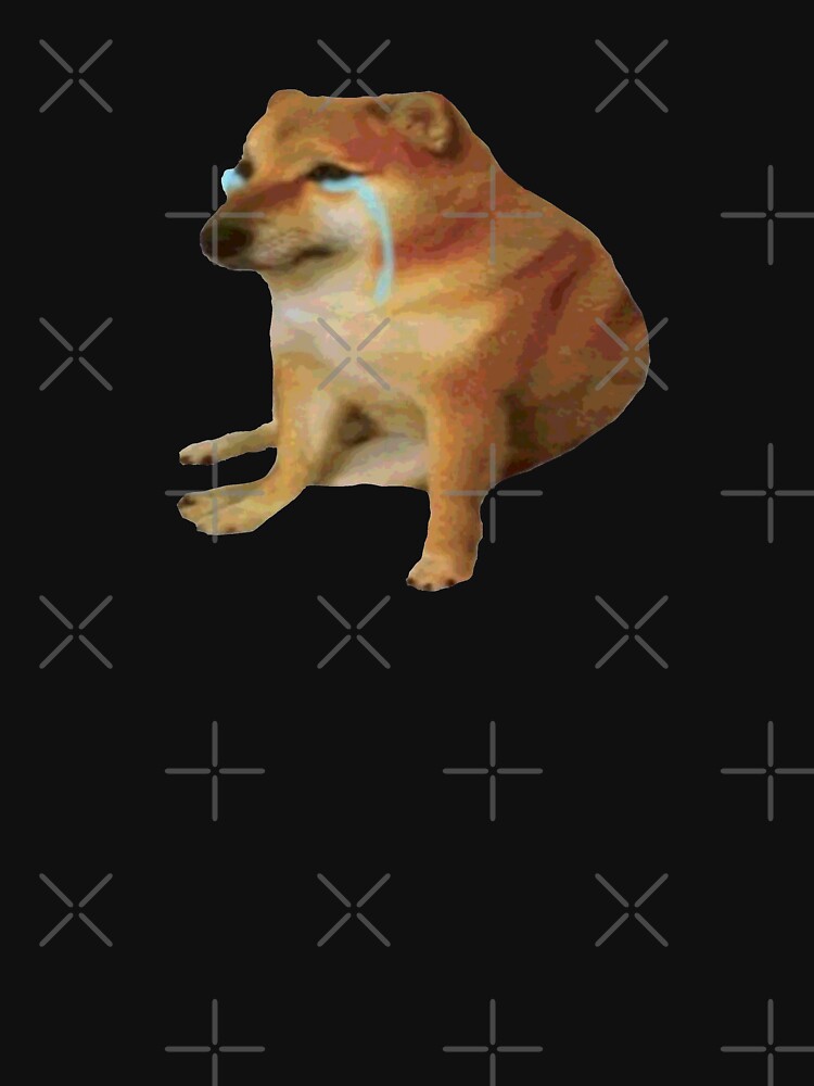 "sad cheems" T-shirt for Sale by bubblybathtime | Redbubble | sad ...