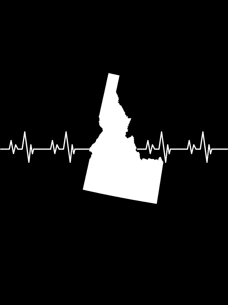Idaho Heartbeat Pulse Line Poster For Sale By Tubulartees Redbubble