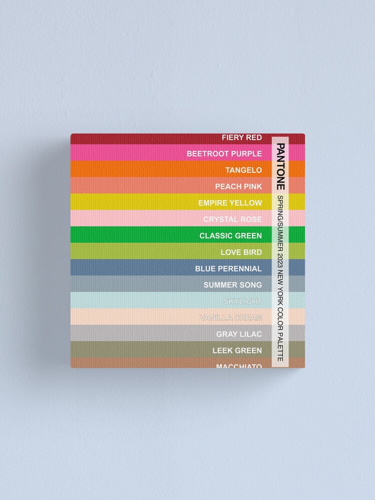 "New York Fashion Week Color Palette, Spring/Summer 2023 (all 15 colors ...