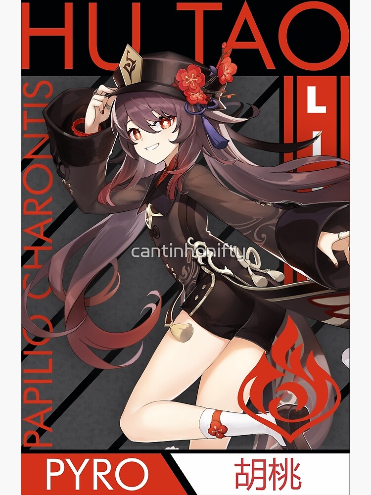 "Hu Tao - Genshin Impact" Poster for Sale by cantinhonifty | Redbubble