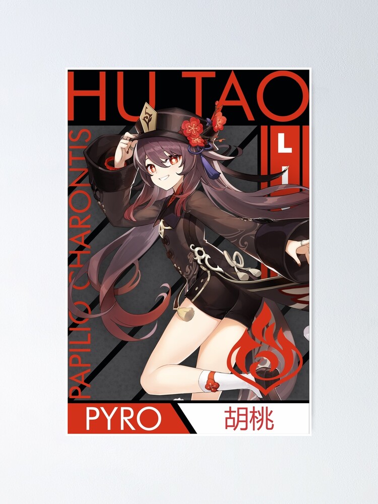 "Hu Tao - Genshin Impact" Poster for Sale by cantinhonifty | Redbubble
