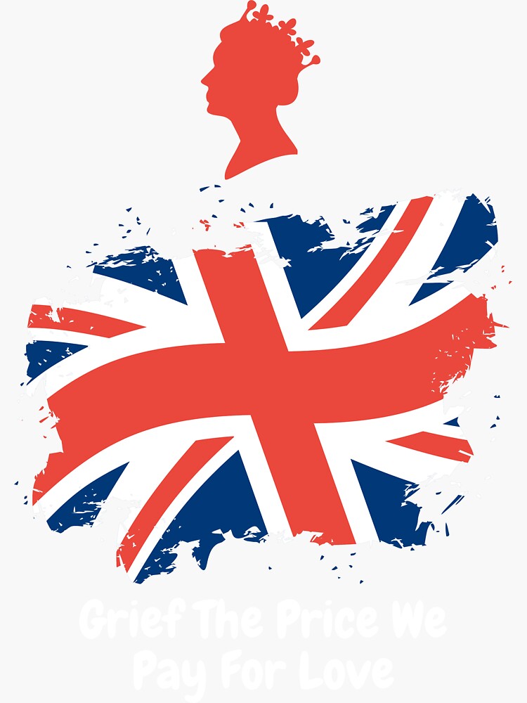 "Goodbye to The Queen of England Farewell to the Queen" Sticker for ...