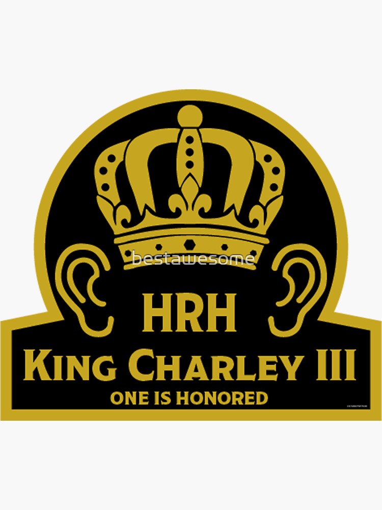 " New British King Charles III New British King HRH Souvenirs" Sticker ...
