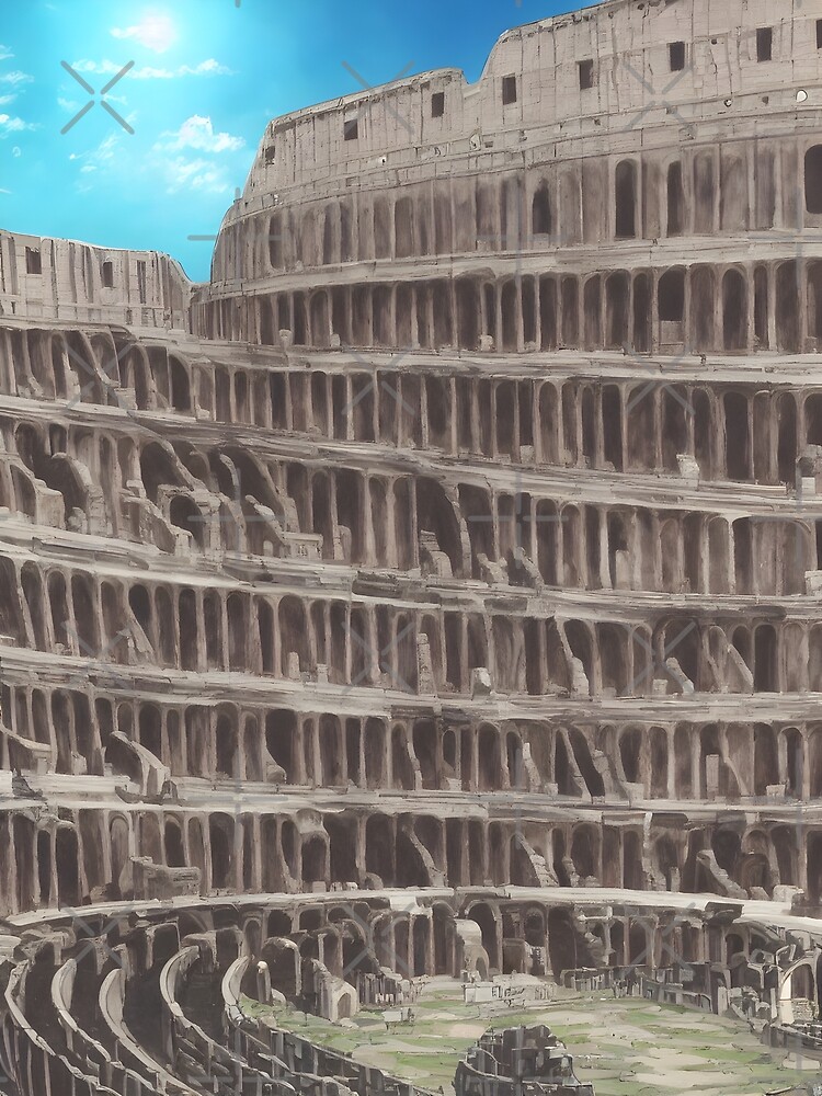 "Anime Background: The colosseum " Poster for Sale by Art-of-AI | Redbubble
