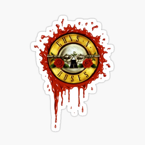 "music⭐ guns n roses ⭐rockin⭐ 4" Sticker for Sale by varuunicikiwil ...