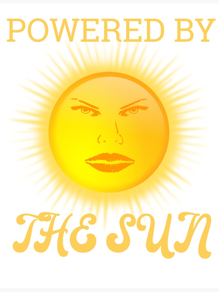 "Sun worshiper powered by the sun" Sticker for Sale by Fumar3065 ...