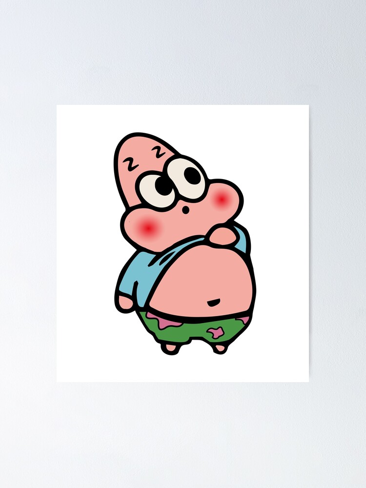 "Cute Patrick Star - Cute memes" Poster for Sale by NaomyTeo | Redbubble