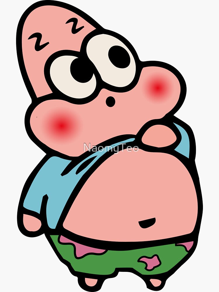 "Cute Patrick Star - Cute memes" Sticker for Sale by NaomyTeo | Redbubble