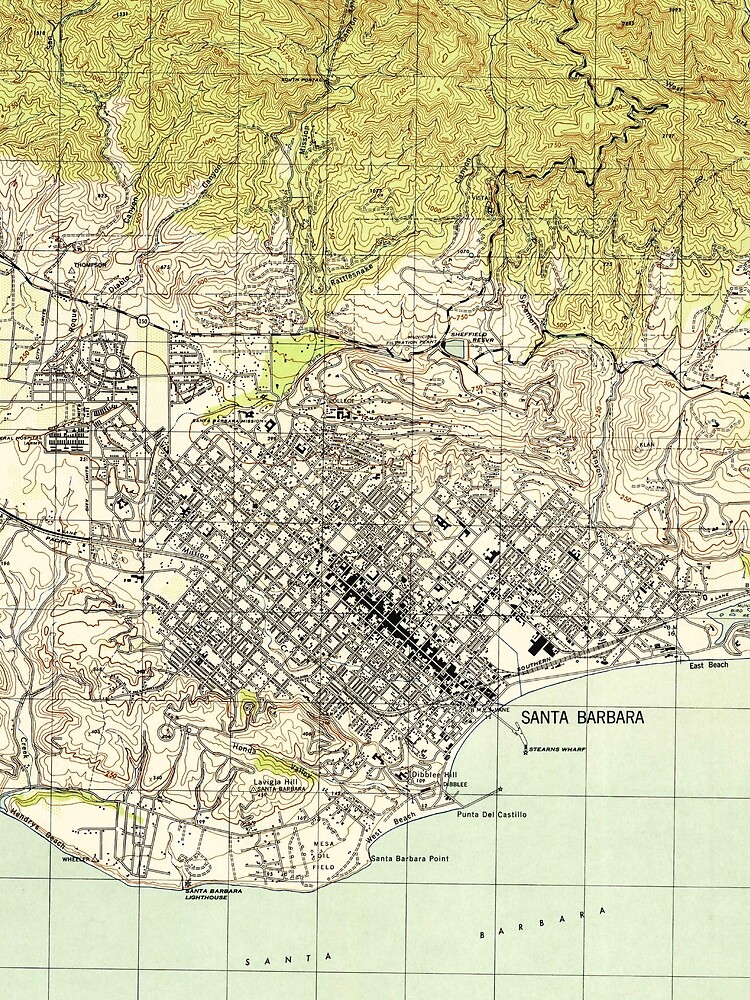 Map Of Santa Barbara California