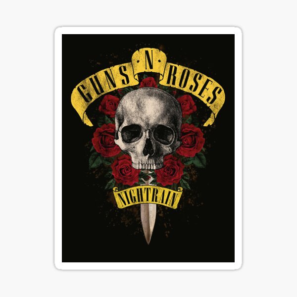 "vintage⭐ guns n roses ⭐rockin⭐ 5" Sticker for Sale by varuunicikiwil ...